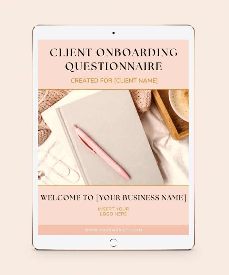 New Client Onboarding Questionnaire Template